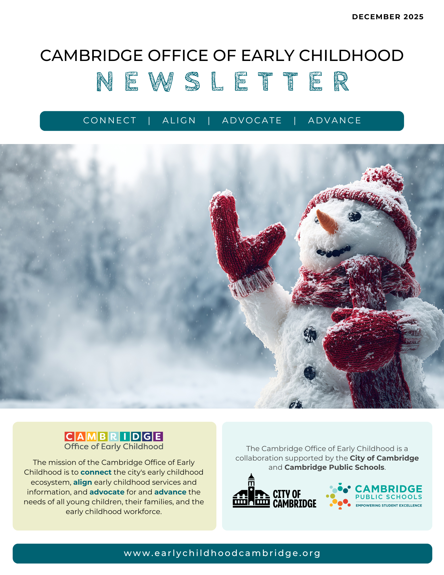 Preschool News | Cambridge Office of Early Childhood - Cambridge, MA